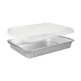 Take-Out Container Base & Lid Combo With Dome Lid 116 OZ Aluminum ...