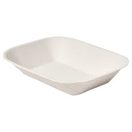 Savaday® Take-Out Container Base 9X7 IN Molded Fiber White Rectangle ...