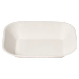 Savaday® Take-Out Container Base 9X7 IN Molded Fiber White Rectangle ...
