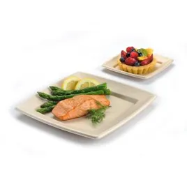 Plate 6X6 IN Pulp Fiber Kraft Square 300/Case | Imperial Dade