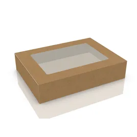 Cake Box 1/2 Size 19X14X4 IN Paperboard Rectangle With Window 50/Case ...