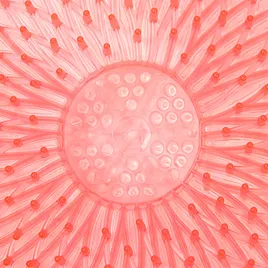 Impact® Eclipse™ Urinal Screen Apple Zing Red Plastic 7.05X6.90X1.20 IN ...