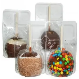 Caramel Apple Hinged Container With Dome Lid OPS Clear 1000/Case ...