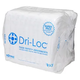 Dri-Loc® Meat Pad 4.75X6.5 IN Plastic Cellulose White Rectangle ...