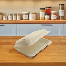 Terrasmart Take-Out Container Hinged 9X3X2 IN White Rectangle 150/Case ...