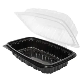 Culinary Classics® Take-Out Container Hinged 9.55X6.49X3.21 IN PP Black ...