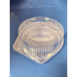 Pie Hinged Container With High Dome Lid 8X3.5 IN OPS Clear Round 100 ...