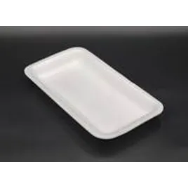 TR10P Meat Tray 10.75X5.75X0.625 IN Polystyrene Foam White Rectangle ...