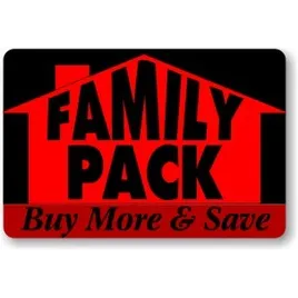 Family Pack Label Large (LG) 500/Roll | Imperial Dade