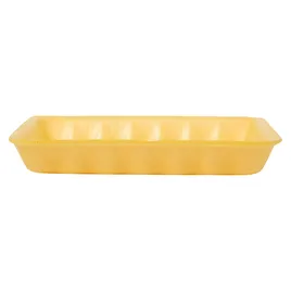 4P Meat Tray 6.75X9.25X1.31 IN 1 Compartment Polystyrene Foam Yellow ...