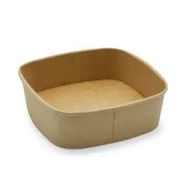 Bowl 24 OZ Paper Kraft Square 300/Case | Imperial Dade