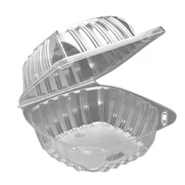 Take-Out Container Hinged 5X5 IN OPS Clear 125 Count/Pack 4 Packs/Case ...