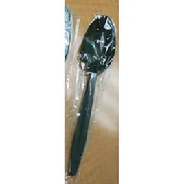 Poly King® Teaspoon PP Black Heavyweight Individually Wrapped 1000/Case ...