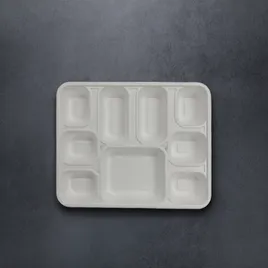 Plate 9 Compartment Rectangle 200/Case | Imperial Dade