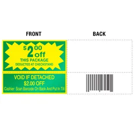 Gotts Produce $2.00 Coupon Label UPC 250/Roll | Imperial Dade