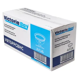 Victoria Bay Deli Container Base 8 OZ PP Clear Round Heavy Duty 480 ...