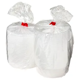 Victoria Bay Deli Container Base & Lid Combo 8 OZ PP Clear Round Heavy ...