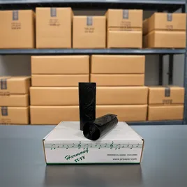 Liner 40X46 IN 45 GAL Black LDPE 1MIL Star Seal 100/Case | Imperial Dade