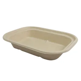 Take-Out Container Base 8X6X1.5 IN Pulp Fiber Kraft Rectangle 400/Case ...