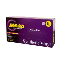 JobSelect® Examination Gloves Large (LG) White Synthetic Powder-Free ...