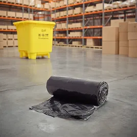 Victoria Bay Can Liner 40X46 IN 40-45 GAL Black LDPE 1.2MIL Coreless ...