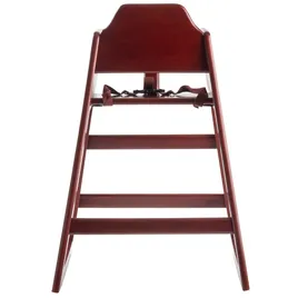 High Chair Mahogany Rubber Wood Stackable ASTM-F404 18 Compliant 1/Each ...