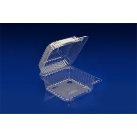 Take-Out Container Hinged 6X6 IN Plastic Clear Square 500/Case ...