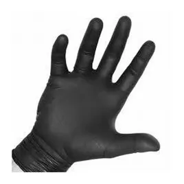 Gloves Medium (MED) Black Nitrile 100 Count/Box 10 Box/Case 1000 Count ...