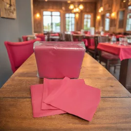 Victoria Bay Beverage Napkins 10X10 IN 5X5 IN Red Virgin Paper 2PLY 250 ...