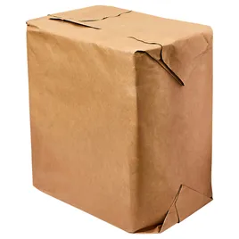 Bag 12X7X17 IN 1/6 BBL Paper 70# Kraft Plain Stock Gusset Flat Sack ...