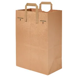 Bag 12X7X17 IN 1/6 BBL Paper 70# Kraft Plain Stock Gusset Flat Sack ...