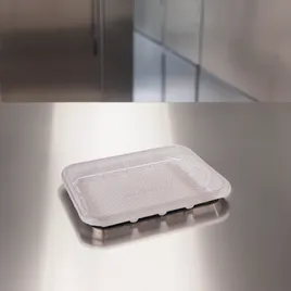 EZ-Tray 4D Meat Tray 9.25X7.25X1.13 IN APET Deep Clear Rectangle ...