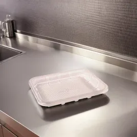 EZ-Tray 4D Meat Tray 9.25X7.25X1.13 IN APET Deep Clear Rectangle ...