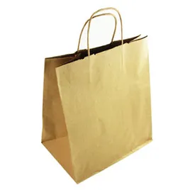 Victoria Bay Shopper Bag Medium (MED) 10X6.75X12 IN Paper #81 Kraft ...