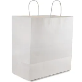 Victoria Bay Shopper Bag 14X8X14 IN Paper White Gusset 200/Case ...