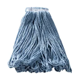 Mop Head Large (LG) 24 OZ Blue Cotton Synthetic Blend Loop End ...
