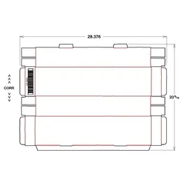 Dummy Box 22.5X5.938X3.938 IN Super Self Locking 50/Case | Imperial Dade
