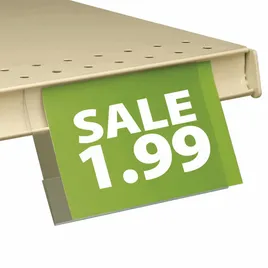 Fold Price Channel Sign Holder 11X7 IN Clear 2 Fold 25/Pack | Imperial Dade