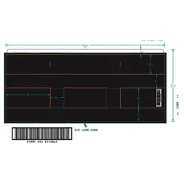 Die Cut Box Dummy Box 6X4X46.5 IN Black Cardboard E-Flute 32ECT 25/Case ...