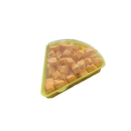 Cheese Food Container 20 OZ Plastic Yellow Wedge 100/Case | Imperial Dade
