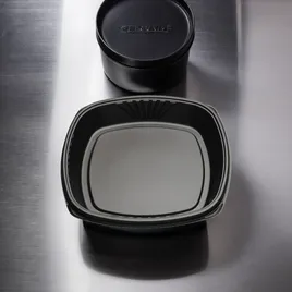 Take-Out Container Base 5X5 IN PS Black Square Shallow 48/Case ...
