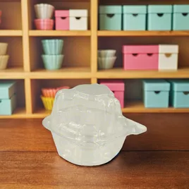 Cupcake Hinged Container With Dome Lid 1 CT OPS Clear 400/Case ...