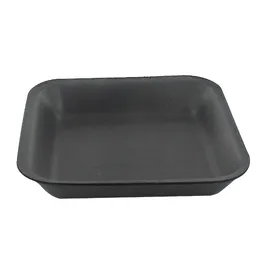 Dyne-A-Pak 2 Meat Tray 8.25X5.75X1 IN Polystyrene Foam Black 500/Case ...