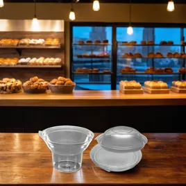 Parfait Dessert Container Base & Lid Combo With Dome Lid 10 OZ PET ...