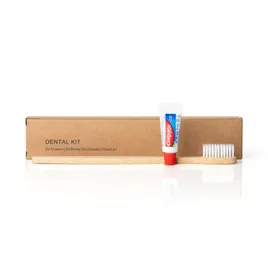 Dental Kit Includes: Bamboo Toothbrush & 5G Tube of Colgate Toothpaste ...