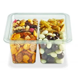 Fresh 'n Clear® Deli Container Base 24 OZ 4 Compartment PET Clear ...