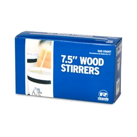 Coffee Stirrer 7.5 IN Wood Natural Unwrapped Flat 500 Count/Pack 10 ...