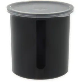 Stirrer/Straws Food Storage Container 1.2 QT Black Round PP 1/Each ...