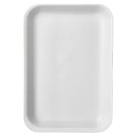 2S Meat Tray 5.75X8.25X0.63 IN Polystyrene Foam White Rectangle 500 ...