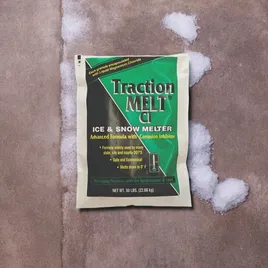 Traction Melt CI Ice Melt 50 LB Sodium Chloride Magnesium Chloride Bag ...